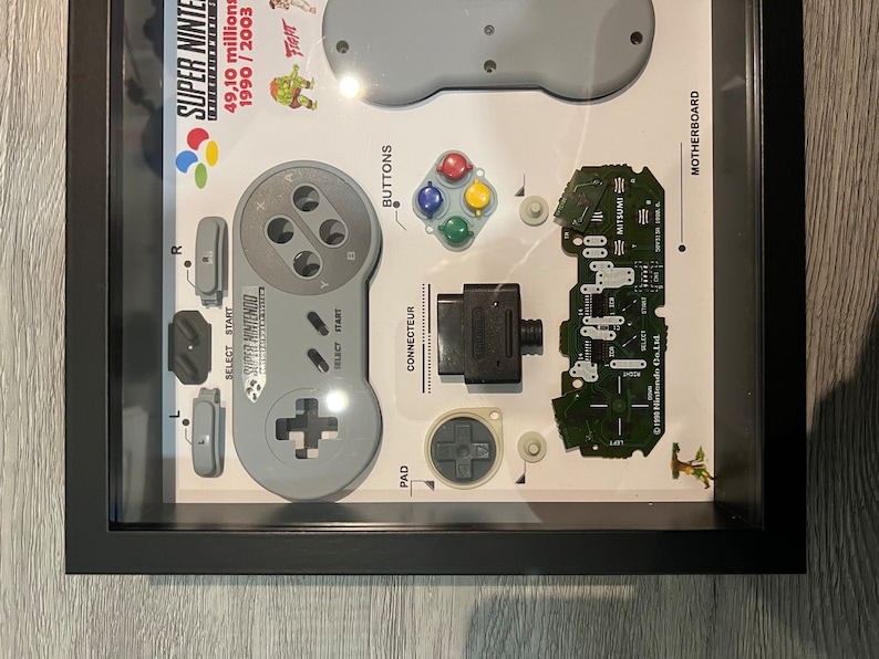 Super Nintendo Controller Diorama Frame - Etsy