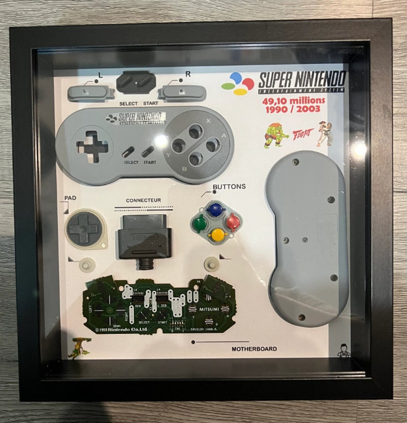 Super Nintendo Controller Diorama Frame - Etsy