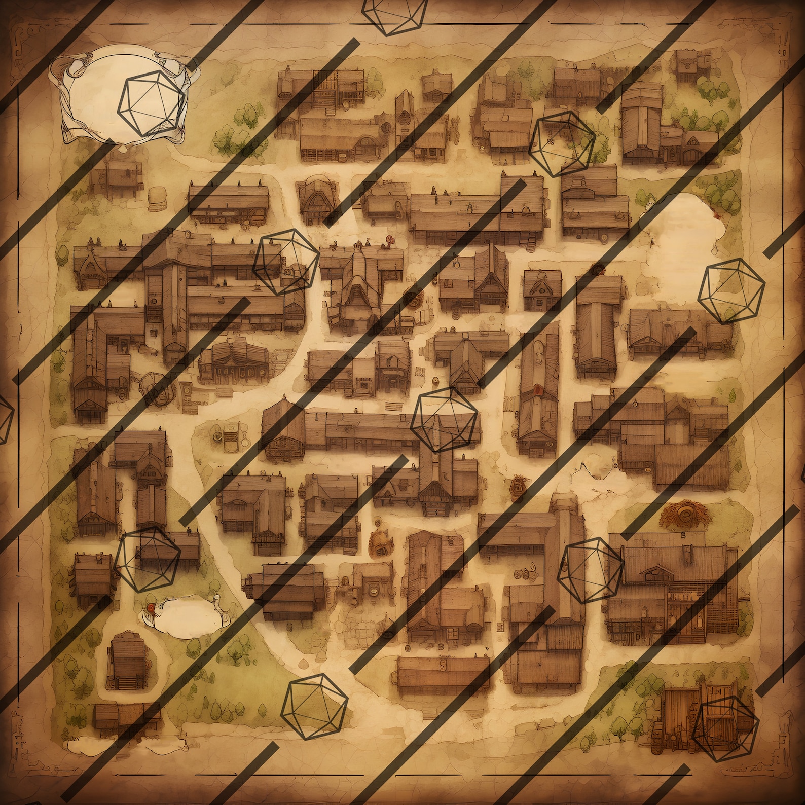 5 Instant Downloadable Dnd Town Maps for D&D Role Playing Map for ...