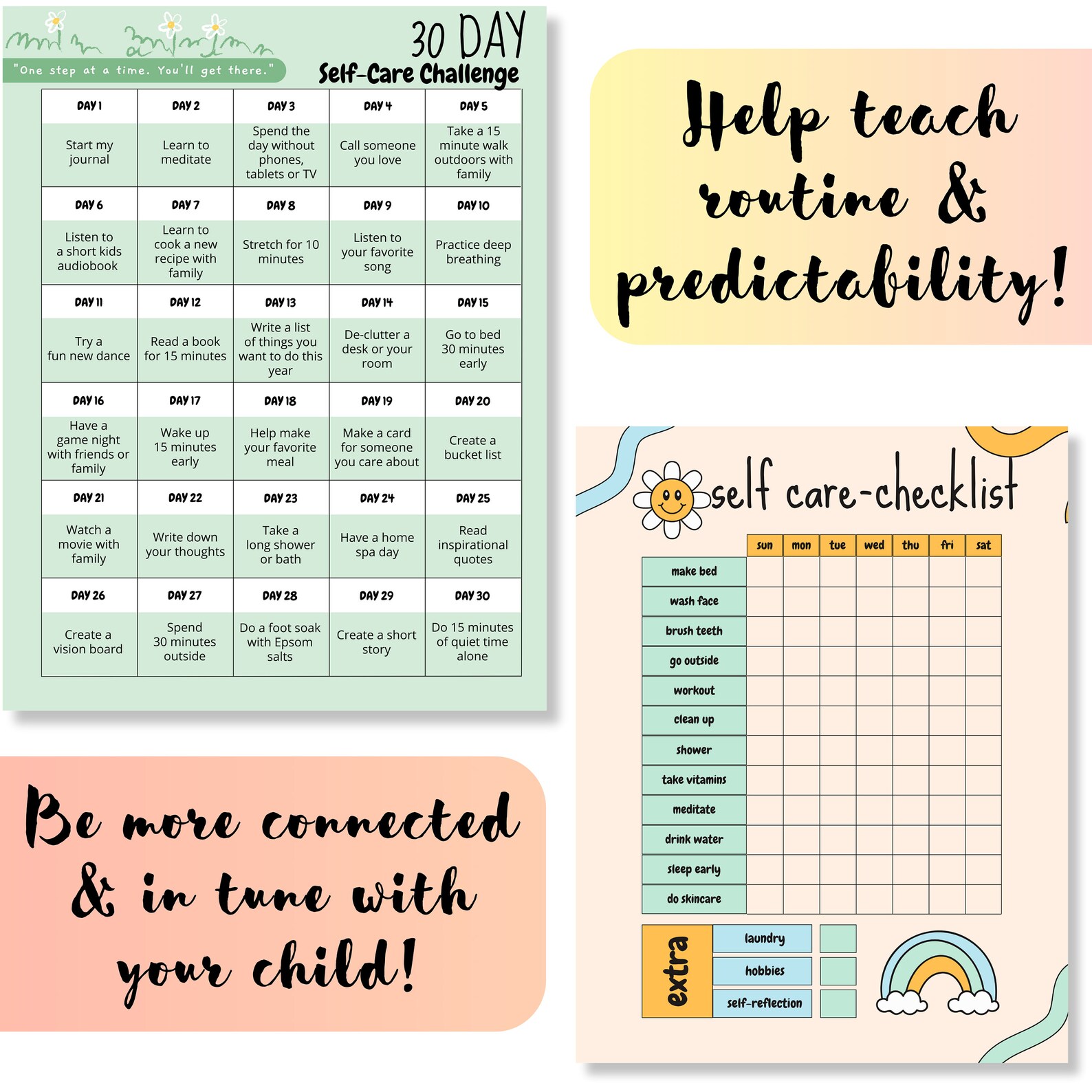 Kids ADHD Checklist - Kids ADHD Routine Checklist - Kids Chore Chart ...