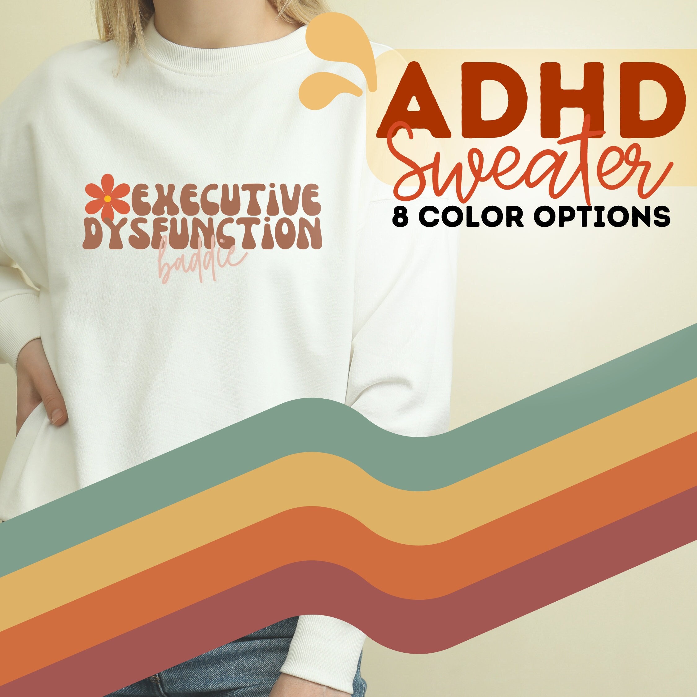 ADHD Shirt, Executive Dysfunction Crewneck, ADHD Sweater, ADHD Crewneck ...
