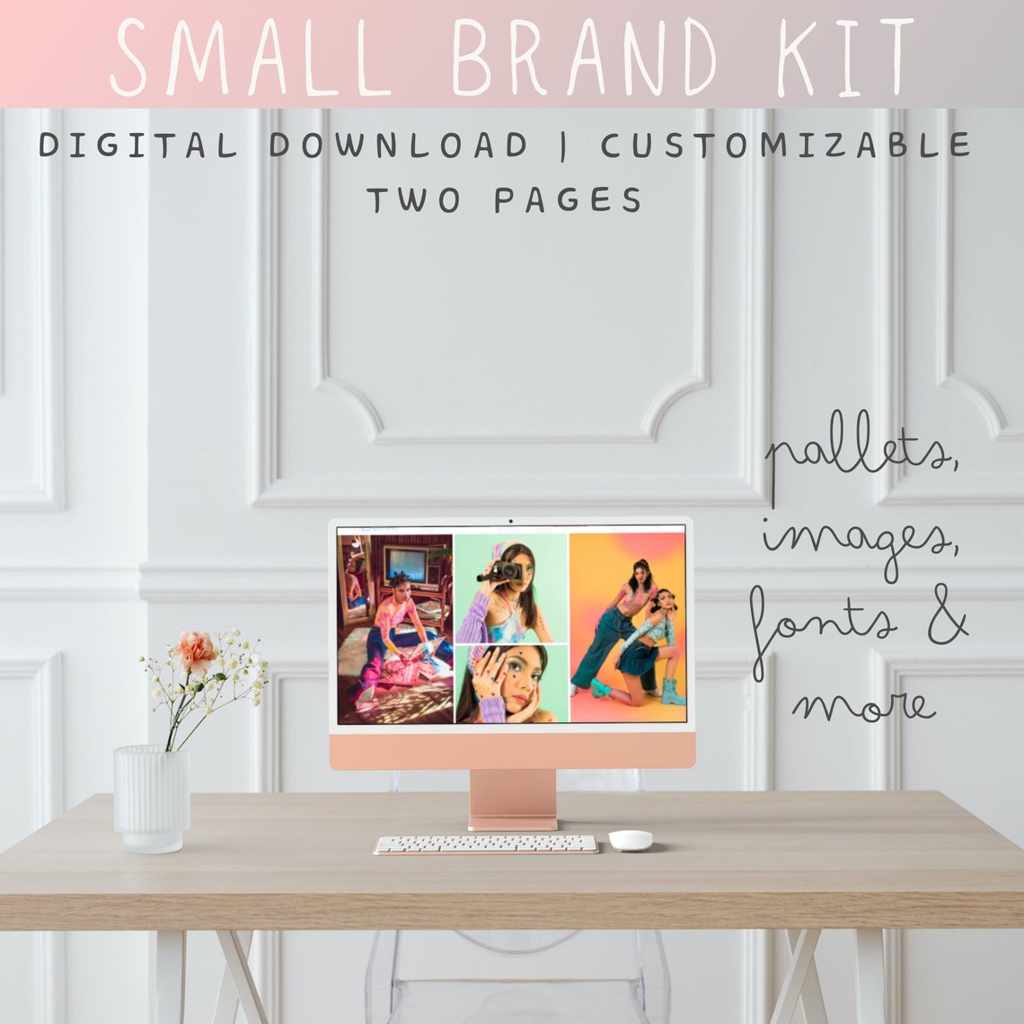 Y2K 90s Vibe Branding Kit Fully Customizable Customizable Brand Kit 90s ...