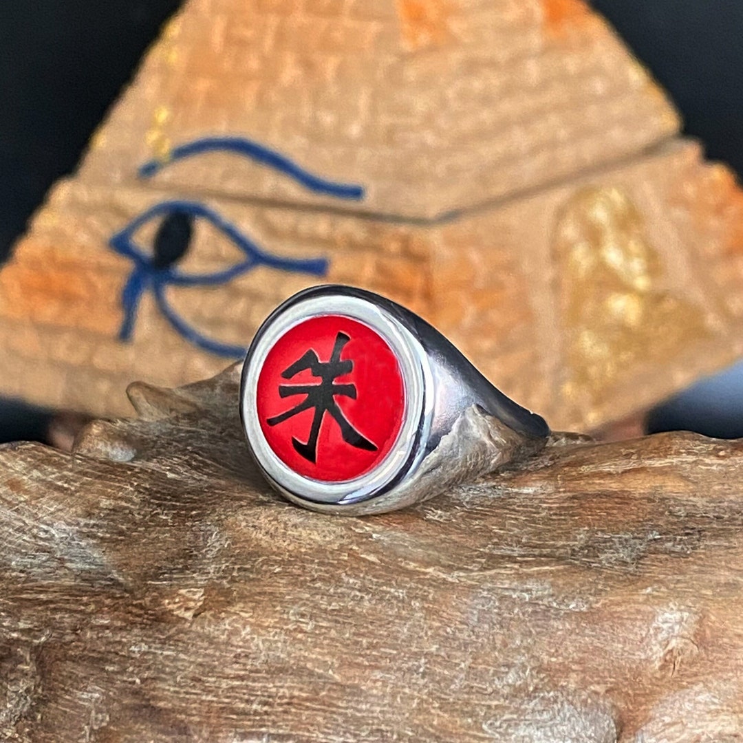 925 Sterling Silver Anime NARUTO Uchiha Itachi Cosplay Ring Vintage ...