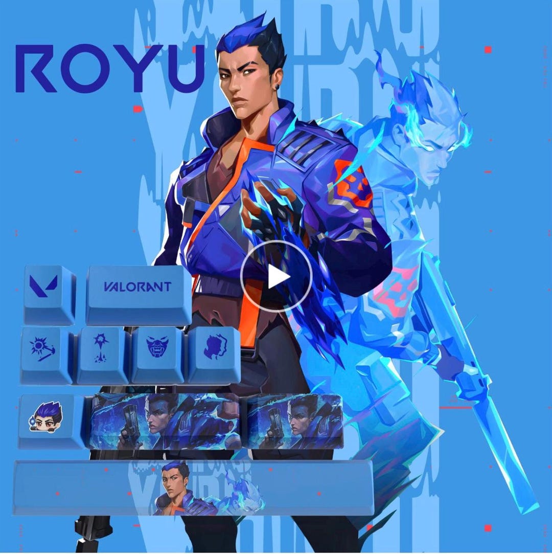 Valorant Yoru Keycaps | OEM Profile | Gaming | Anime | Custom - Etsy