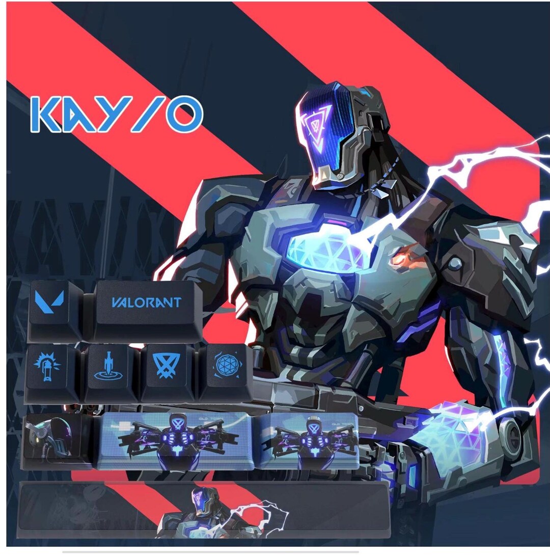 Valorant Kay-o Keycaps | OEM Profile | Gaming | Anime | Custom - Etsy