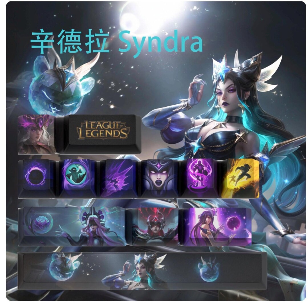 League of Legends Syndra Keycaps | OEM Profile | Gaming | Anime ...