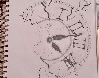 Broken Clock Drawing