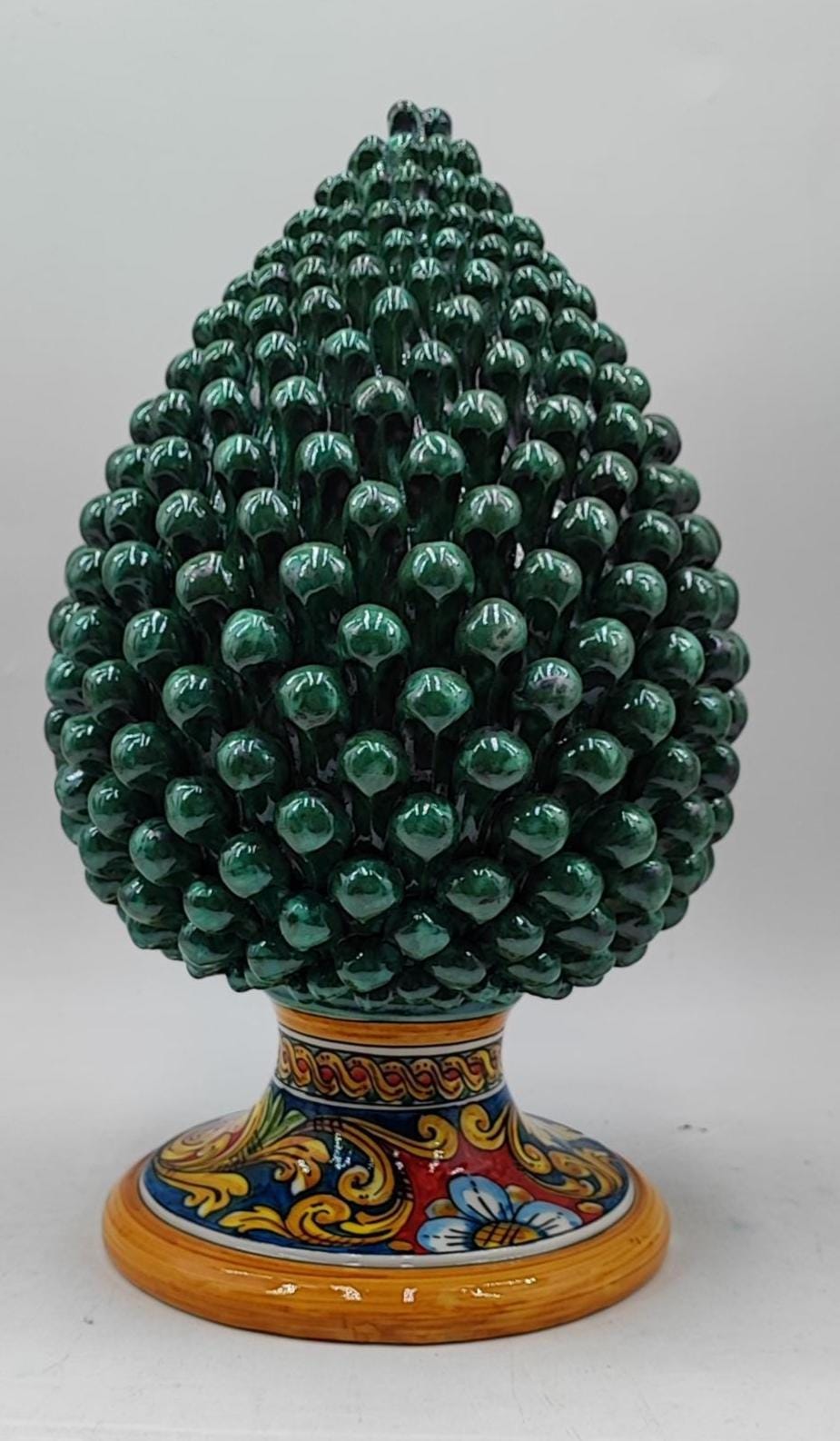 Handcrafted Sicilian Ceramic Pine Cone: Mediterranean Home Decor (41/42 ...