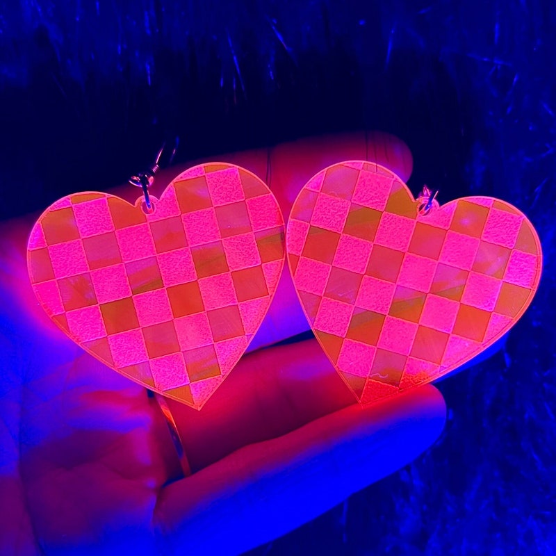 Neon Earrings - Etsy