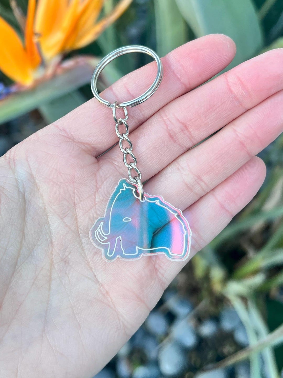 Wooli Inspired Keychain Iridescent Color Changing Keychain EDM ...