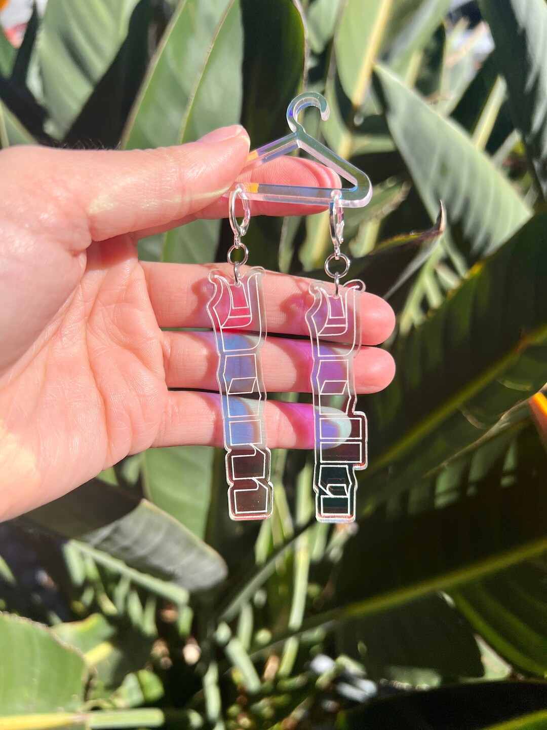 Dom Dolla Earrings Daddy Dolla Iridescent Color Changing Earrings EDM ...