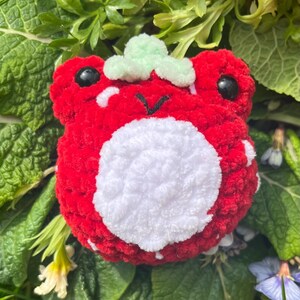 Crochet Strawberry Frogs - Etsy