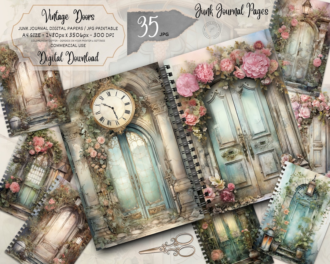 Shabby, Doors, Wood, Junk Journal, Door, Open, Gift, Card, Cover ...