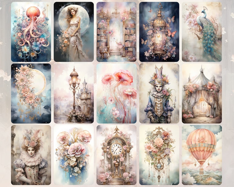 SLEEPING BEAUTY Theme, Big Bundle Shabby Chic Journal, Digital Paper A4 ...