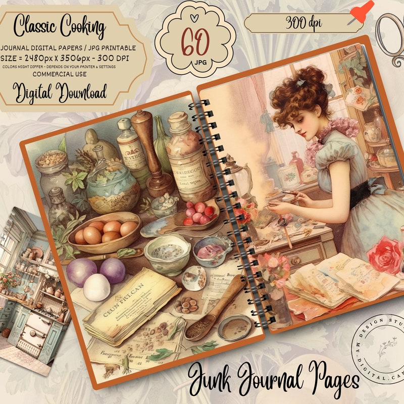 Cooking Junk Journal - Etsy