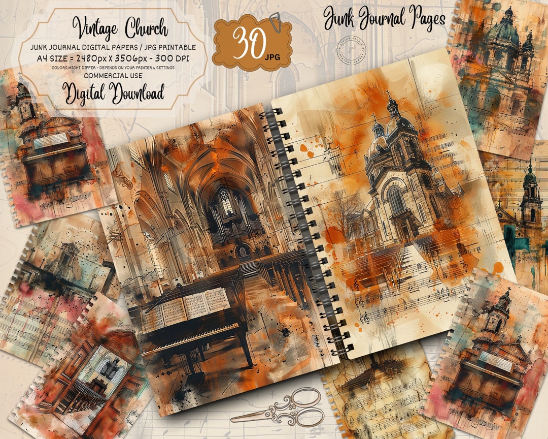 Vintage Churches and Cathedrals | Scrapbooking Journaling Religion ...