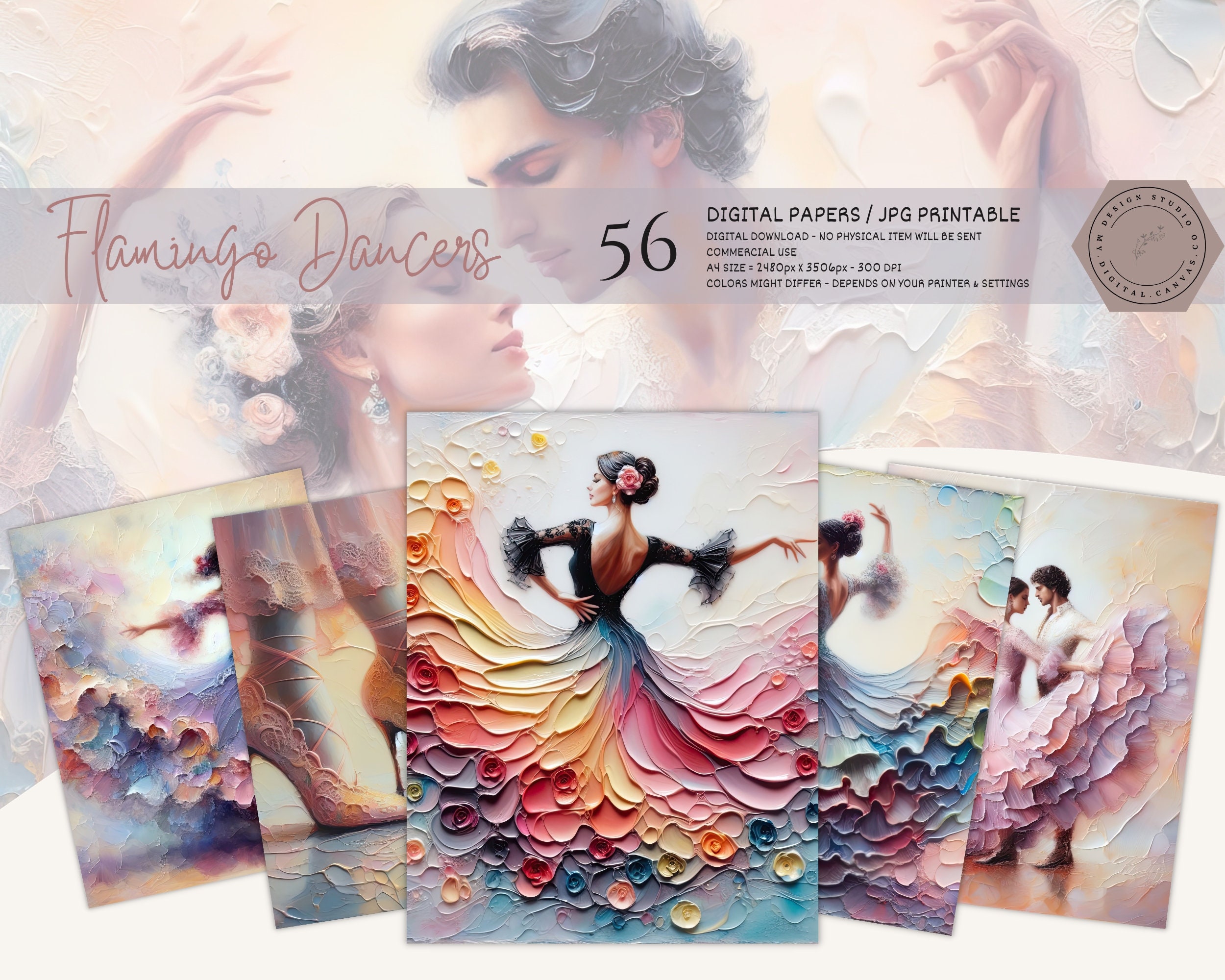 Flamenco Dancer Journal Dancer Journal Prints Junk Journalling Digital ...