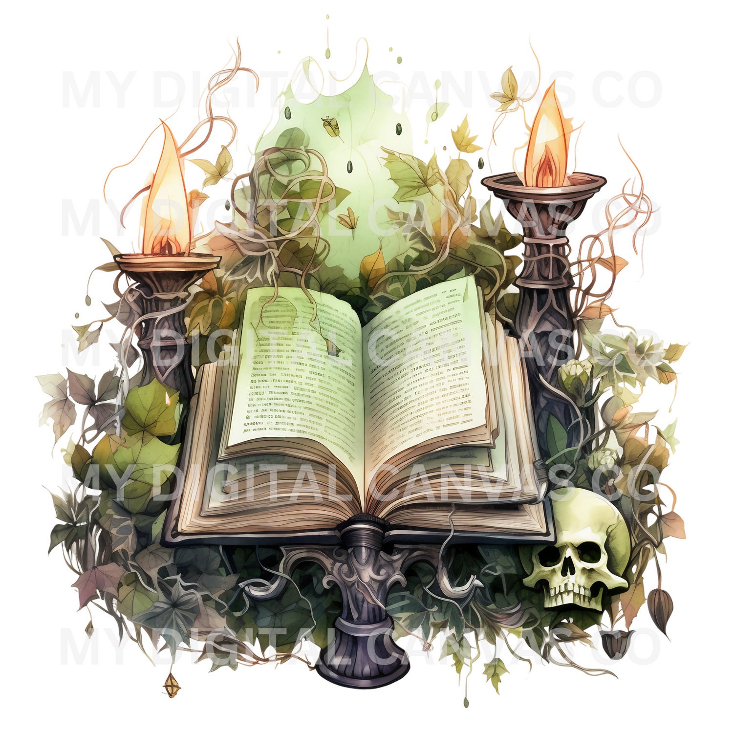 BOHO Creepy Halloween Clipart BOHO Halloween Clip Art - Etsy