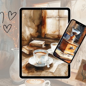 Vintage Coffee Junk Journal Pages, Hot Chocolate Journal Card, Delicate ...