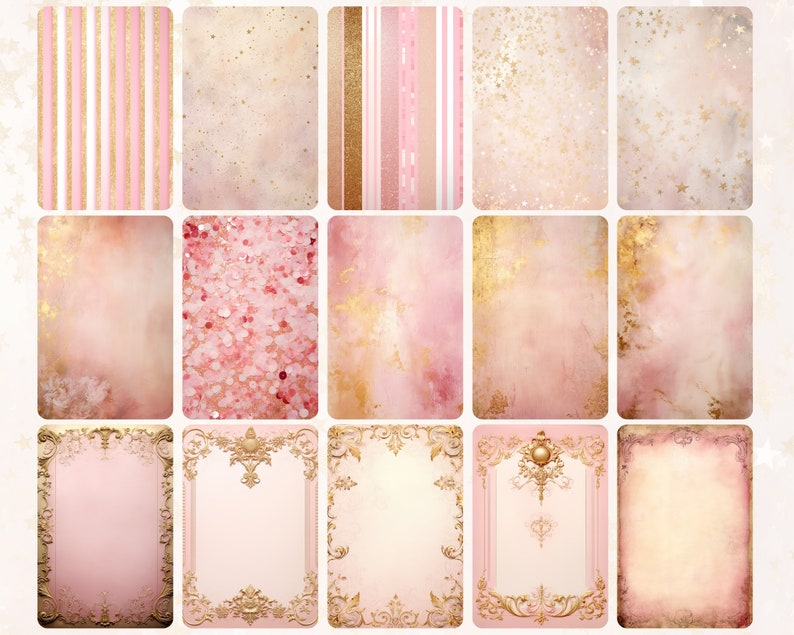 Shabby Chic Pink, Blush Digital Paper Pack, Vintage Scrapbook Paper ...