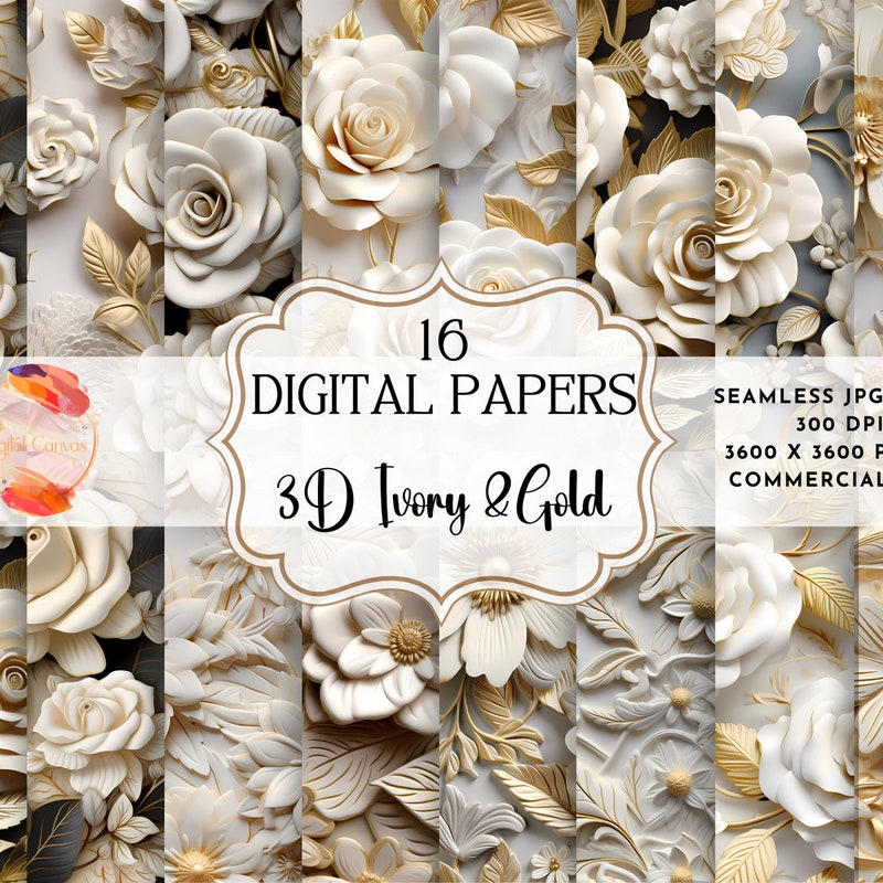 Ivory Paper Flowers - Etsy