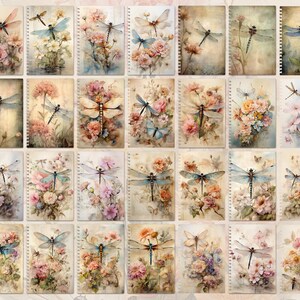 Vintage Insects Junk Journal Pages, Digital Scrapbook Paper Kit ...