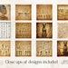 Ancient Egypt Egyptian Digital Paper, Hieroglyphics Scrapbook Paper ...