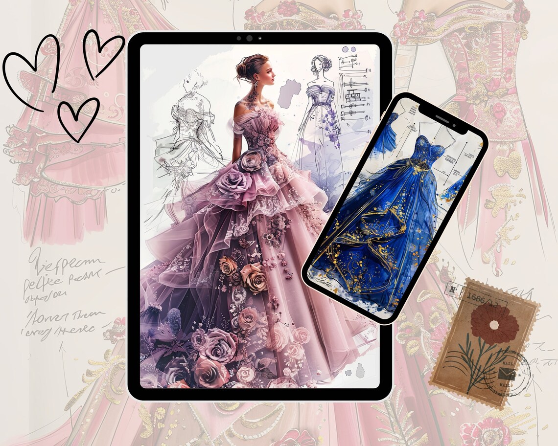Vintage Fashion Journaling Cards: Printable Ephemera, Collage Sheets ...