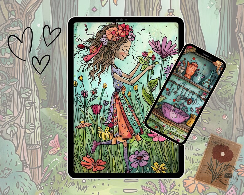 Funky Fairy Junk Journal Kit, Whimsical Fairy Junk Journal Kit, Fantasy ...