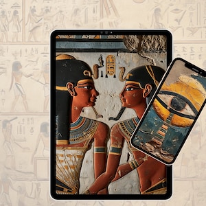 Ancient Egypt - Egyptian Digital Paper, Hieroglyphics Scrapbook Paper ...