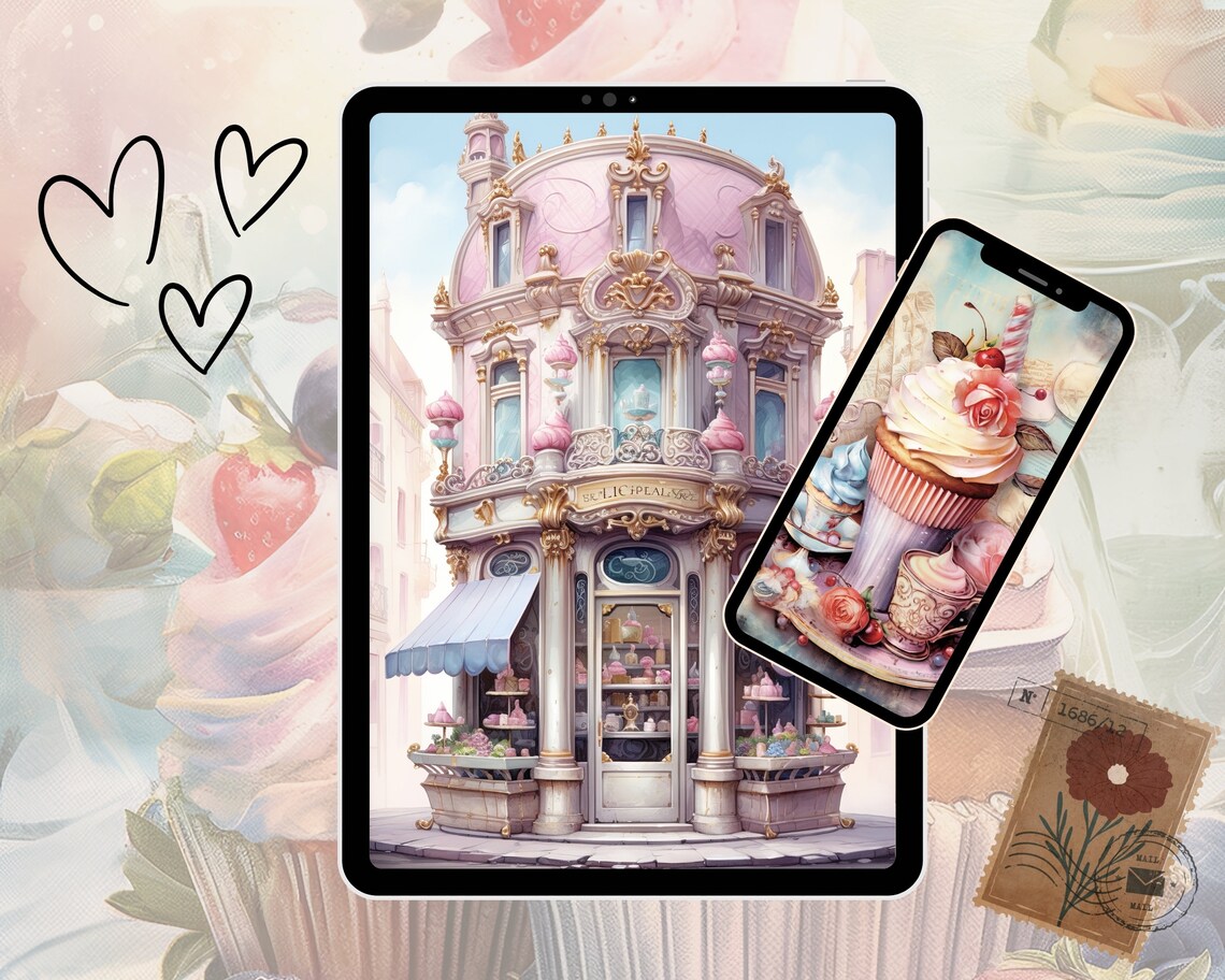 Vintage Bakery Junk Journal Kit: Cakes & Pies Ephemera (digital ...