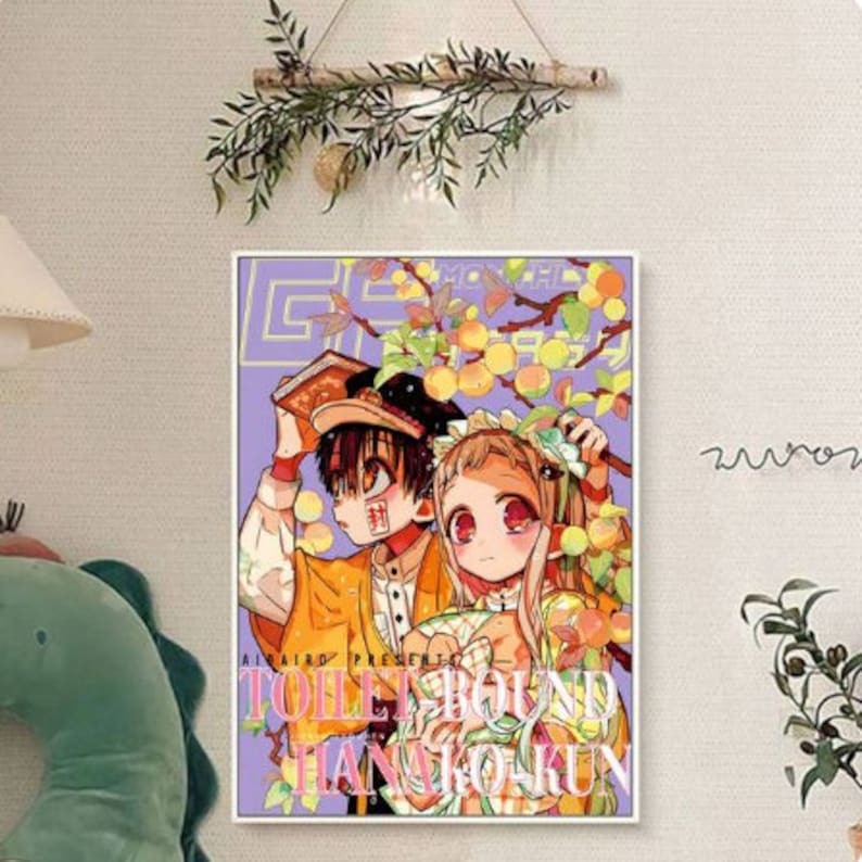 Anime Toillet-bound Hanako-kun Poster Retro Vintage Kraft Paper Home ...