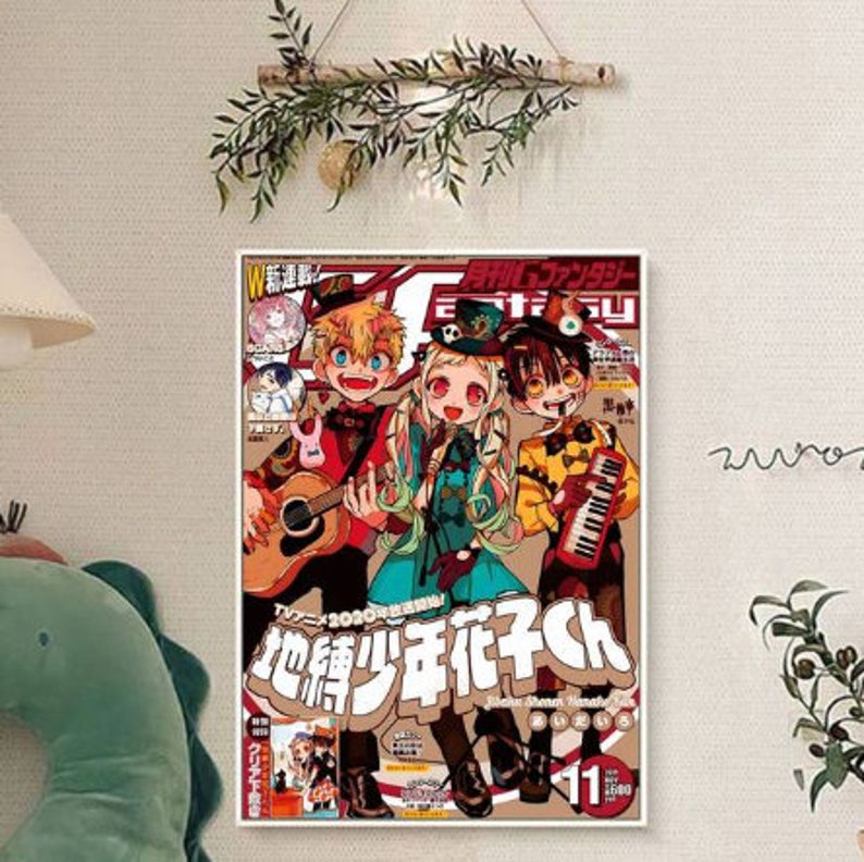 Anime Toillet-bound Hanako-kun Poster Retro Vintage Kraft Paper Home ...