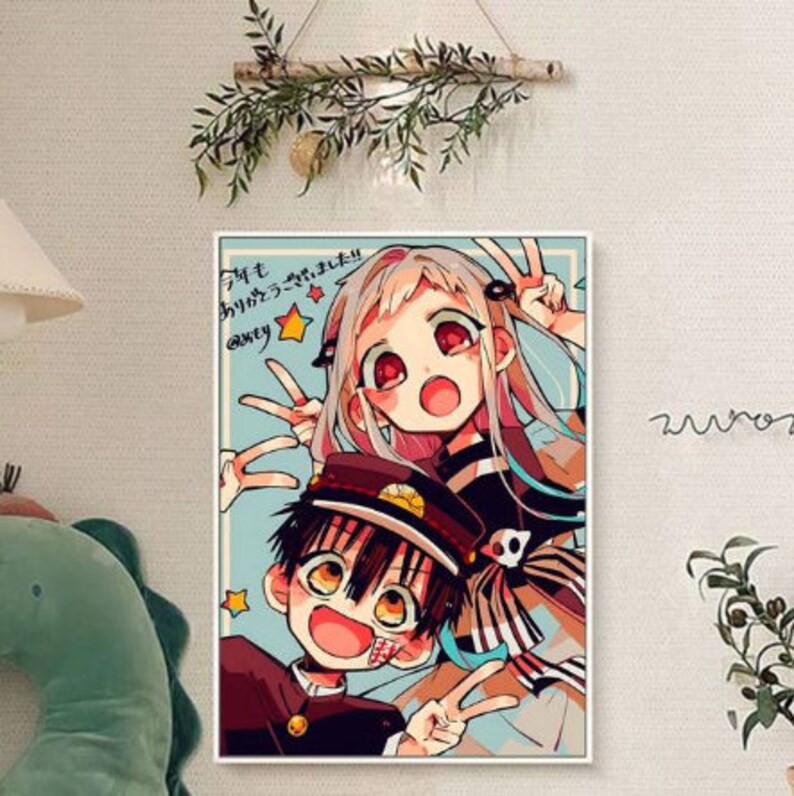 Anime Toillet-bound Hanako-kun Poster Retro Vintage Kraft Paper Home ...