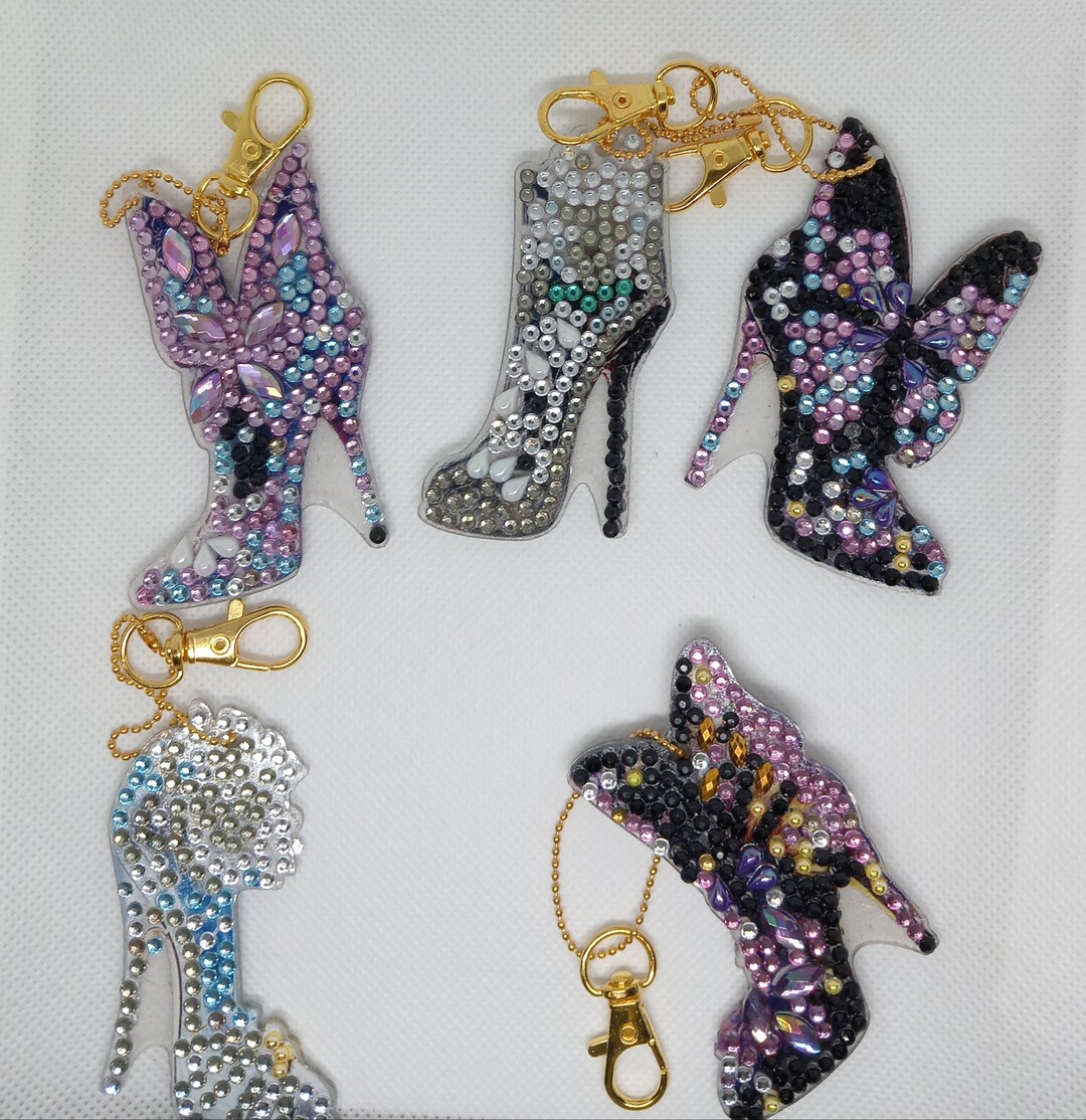 Pretty Sparkly Colorful Shoe Charm the Perfect Accessory for Your Keys ...