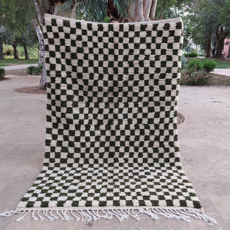 Checkered Rug - Etsy