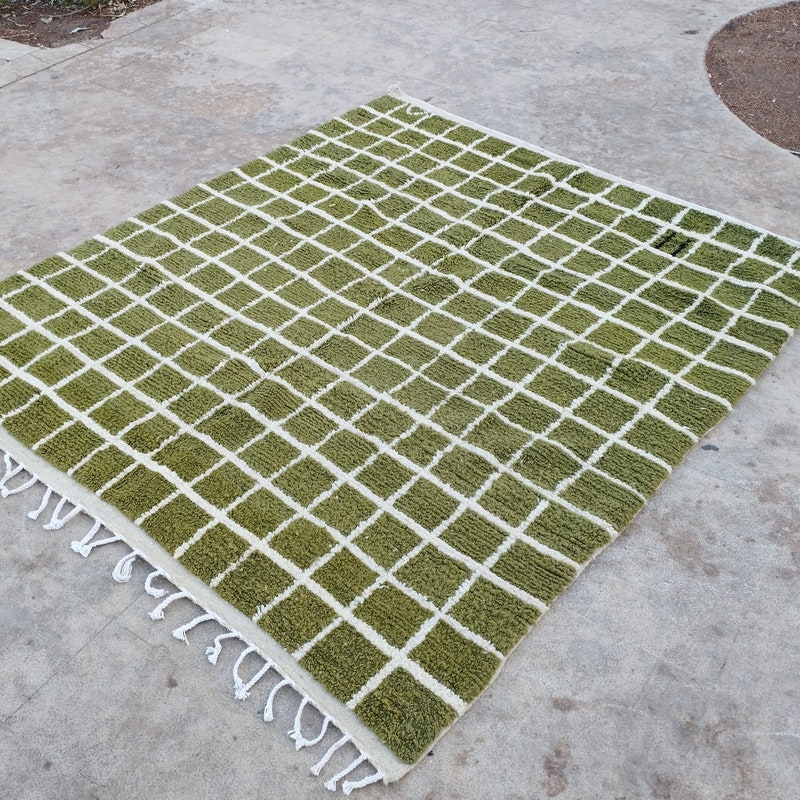 Green Moroccan Rug - Etsy