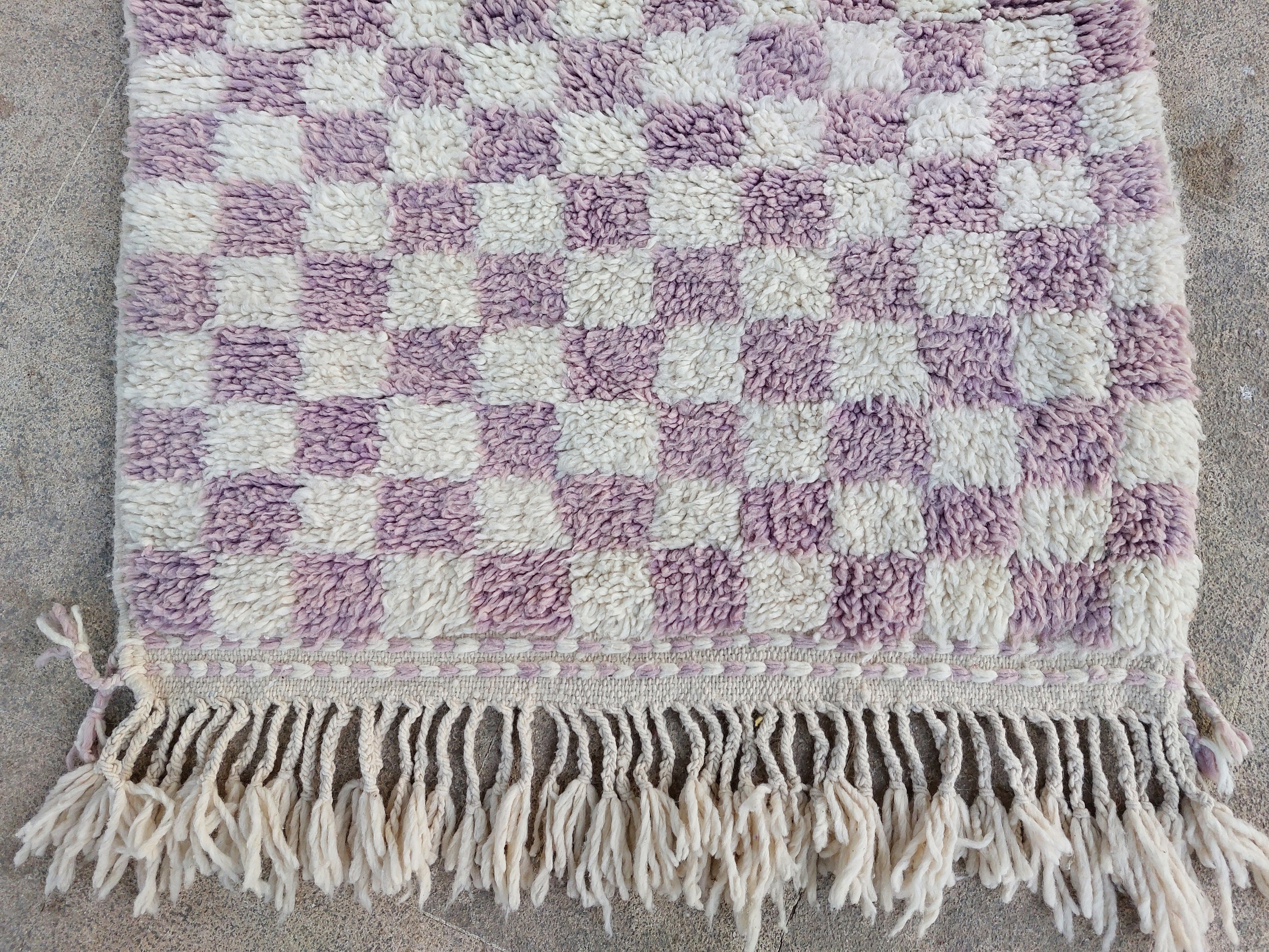 Custom Moroccan Checkered Rug,beni Ourain Rug, Moroccan Rug, Moroccan ...