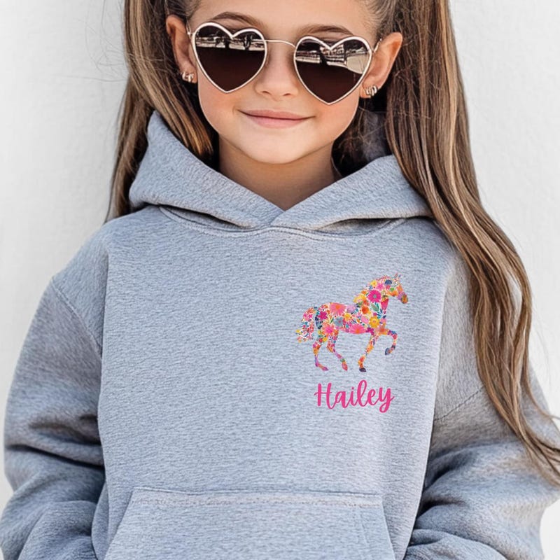 Horse Hoodie Monogram - Etsy
