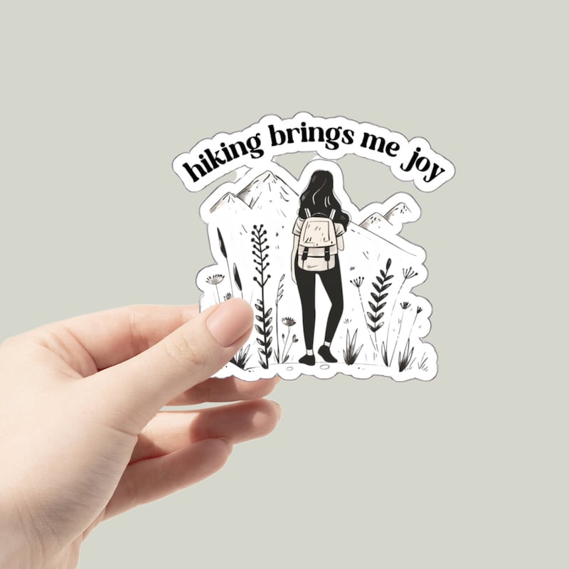 Hiking Sticker - Etsy