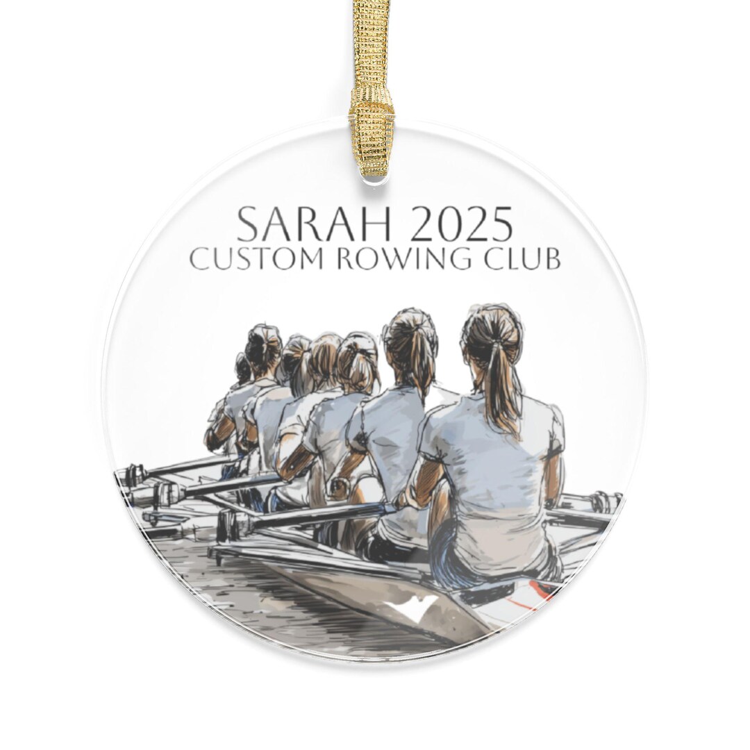Personalized Rowing Ornament, Crew Ornament, Rowing Team Gift, Senior ...