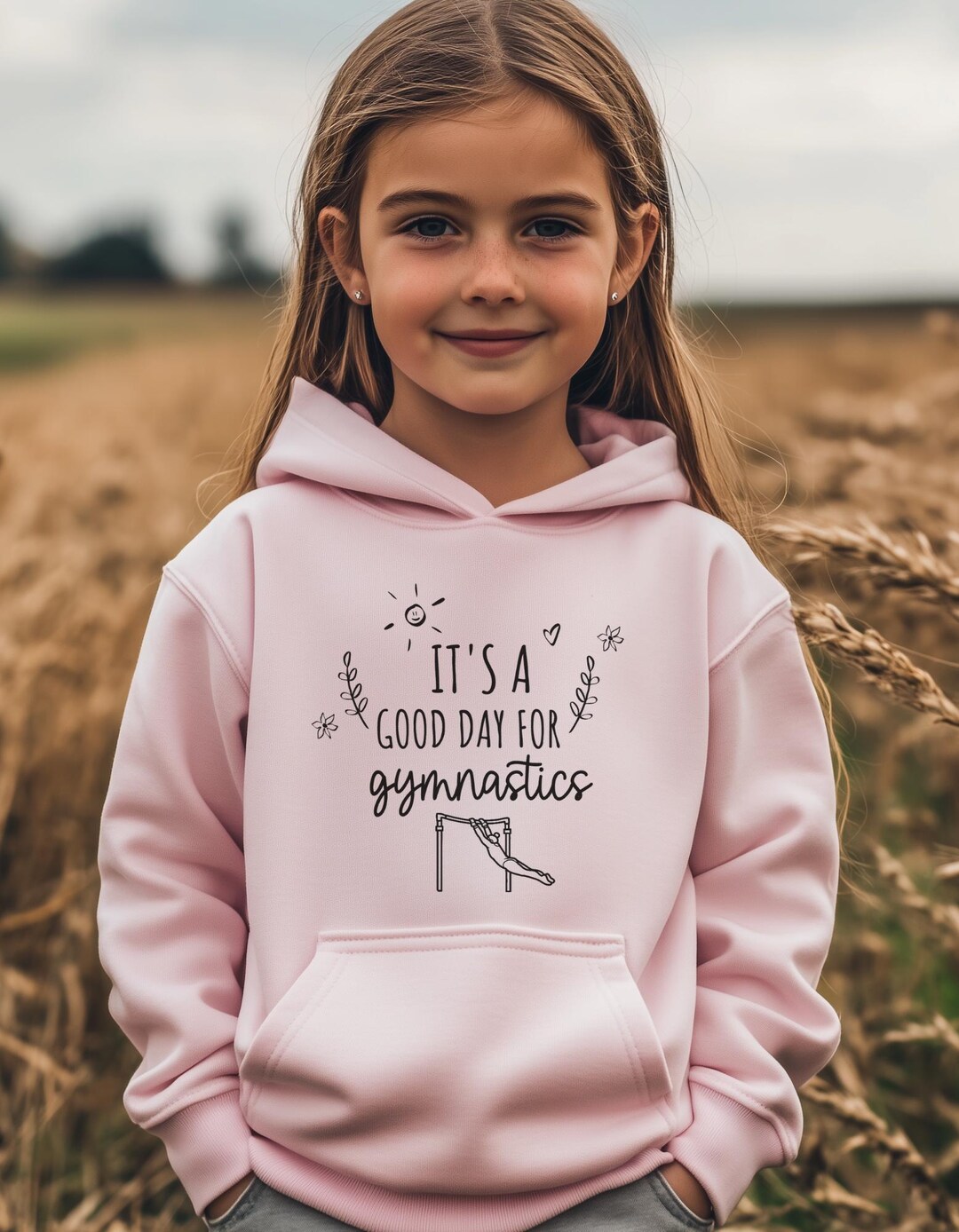 Girl Gymnast Hoodie, Gymnastics Youth Sweatshirt, Gymnastics Lover ...