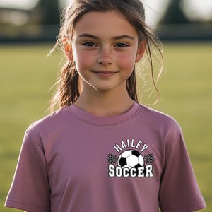 Soccer Girl Shirt, Personalized Soccer Tee, Girls Soccer Tshirt, Soccer ...