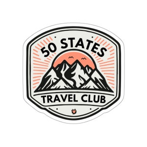 50 States Travel Club Sticker, Fifty States Travel Sticker, Fifty ...