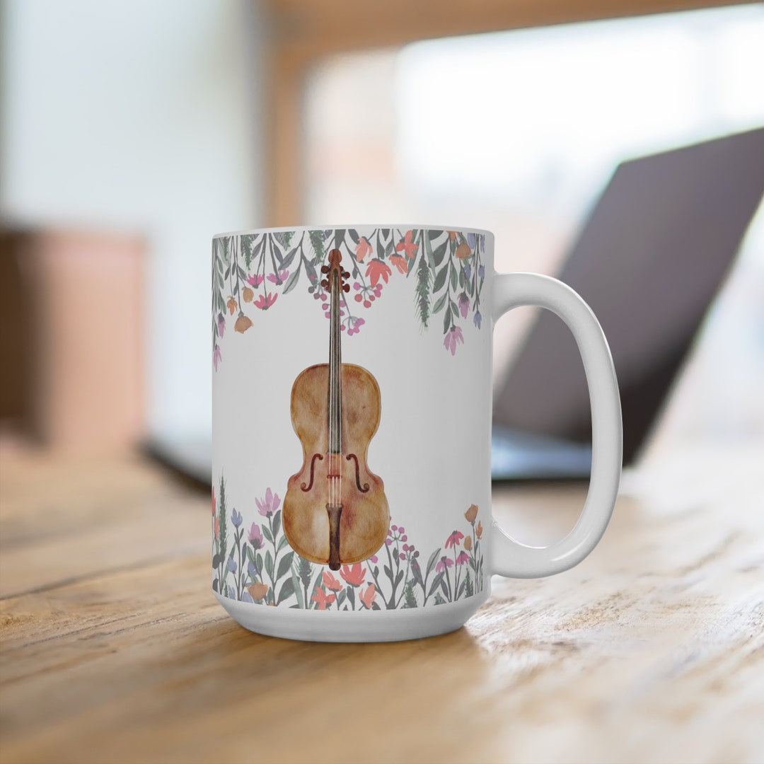 Cello Mug, Classical Cello Mugs, Cellist Gift, Gift for Cello Lover ...