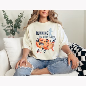Run 50 Shirt, Running the Usa T Shirt, Running the 50 States, Run the ...