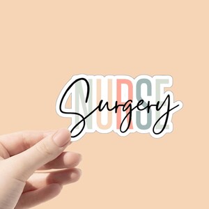 Surgery Nurse Sticker, Surgical Nurse Water Bottle Sticker, Surgery ...