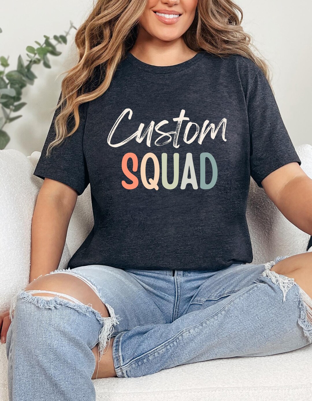 Custom Team Name Shirt, Personalized Squad Shirt, Team Logo Shirt, Your ...