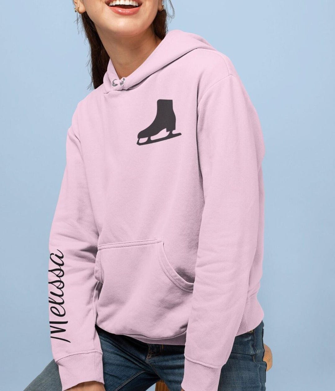 Custom Figure Skating Sweatshirt, Personalized Ice Skate Hoodie, Figure ...