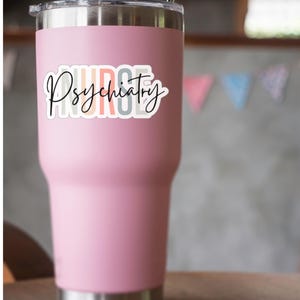 Psychiatry Nurse Sticker, Psych Nurse Sticker, Psych Nurse Gift, Mental ...